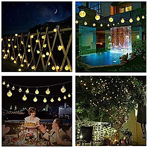 30 LED String Lights 10ft 8 Modes Waterproof Outdoor with Bulb Decorative Lighting for Garden, Yard, Home, Party, Wedding, Christmas