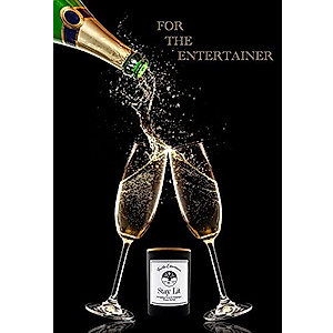 Stay Lit - Citrus & Champagne Scent, Natural Soy Wax Candle, Funny Witty Gift Box for Women Girlfriend Men, Luxury Long Lasting, Aromatherapy, Gag, Joke, Hostess, New Home, House Warming Present, 9 oz