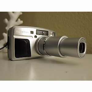 Pentax IQ Zoom 145 M Super Quartz Date 35mm Camera (wood grip)