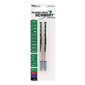 SCHMIDT 6040 Fineliner with Spring Loaded Refill 1.0mm, Point Black, 2 Pack Blister (SC58117)