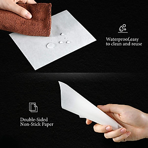 200 Pieces Diamond Painting Release Paper Diamond Painting Cover Replacement Double-Sided Non-Stick Cover Replacement 5D Diamond Painting Accessories Tool for Adult Kids (16 x 12 cm, 15 x 10 cm)