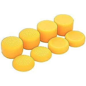 Rymfry Analog Thumb Stick Grips Cap Silicone Thumbsticks Joystick Cap Cover for PS4 PS3 PS2 Switch Pro Xbox one Xbox 360 Wii U Controller - Yellow