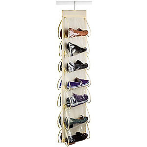 Hanging Shoe Organizer - 14 Pockets - The Clear Pockets Will Protect Your Shoes, Handbags or Purse and Enable You to Find Them Easily. Hang it in a Closet to Keep Your Closets Neat and Organized.