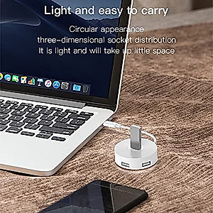 CUJUX USB HUB USB 3.0 USB 2.0 USB C HUB HUB 4 Port Computer Accessories USB Adapter (Color : White)