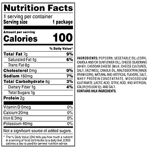 Cheetos Popcorn, Cheddar, 0.625 Ounce (Pack of 40)