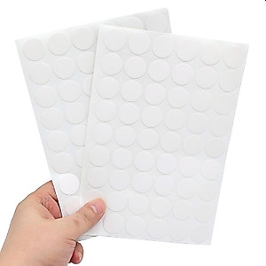 ZXUEZHENG Self-Adhesive Screw Hole Stickers,2-Table 54 in 1 Self-Adhesive Screw Covers Caps Dustproof Sticker 21mm White