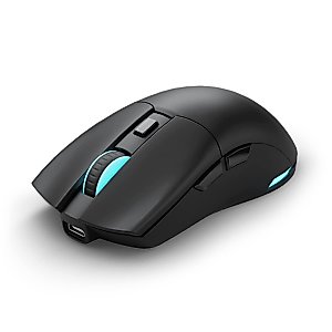 PWNAGE Ultra Custom Symm 2 Wireless Gaming Mouse - Flawless Pro Grade 3370 Optical Sensor - 100% PTFE Skates (Solid Sides, Black)