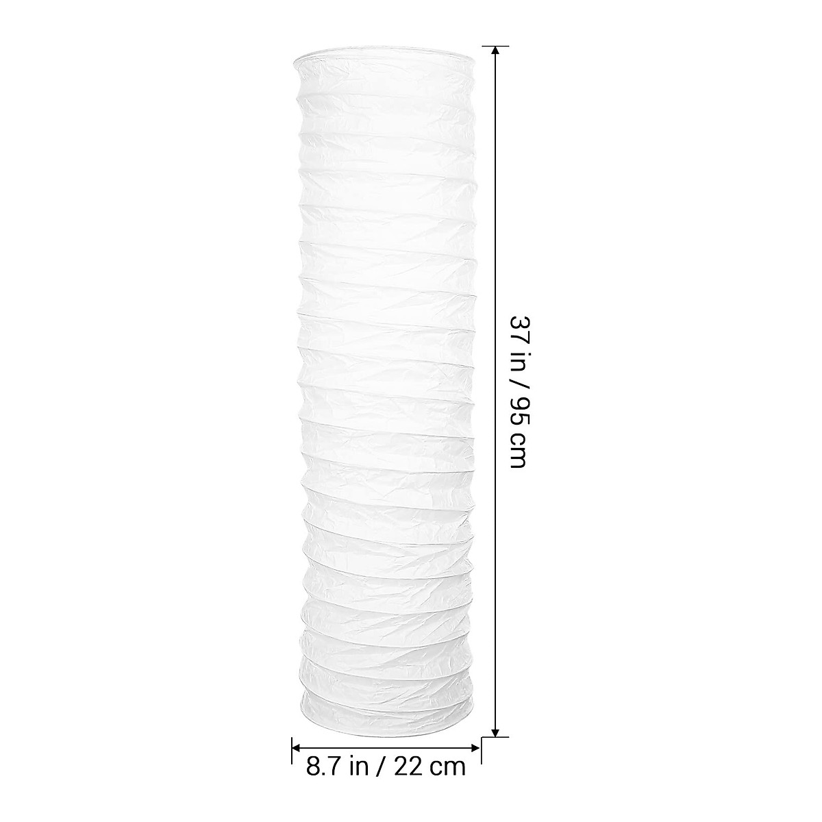 Abaodam Paper Floor Lamp Shade Foldable Paper Floor Lamp Cover Standing Lamp Cover Light Bulb Cage Guard Rice Paper Lantern for Home Bedroom Living Room