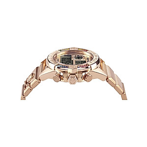 Philipp Plein The G.O.A.T. Collection Luxury Mens Watch Timepiece with a Rosegold Bracelet Featuring a Rose Gold Case and Rosegold Dial