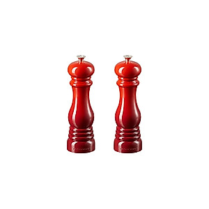 Le Creuset Salt and Pepper Mill Set, 8-Inch, Cerise