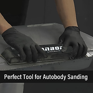 Upgrade Sanding Block Kit 7PC with TearBlock and Sandpaper, Wet or Dry Auto Body Sanding Blocks for Automotive Woodworking Bodywork, Light, Hard, Flexible