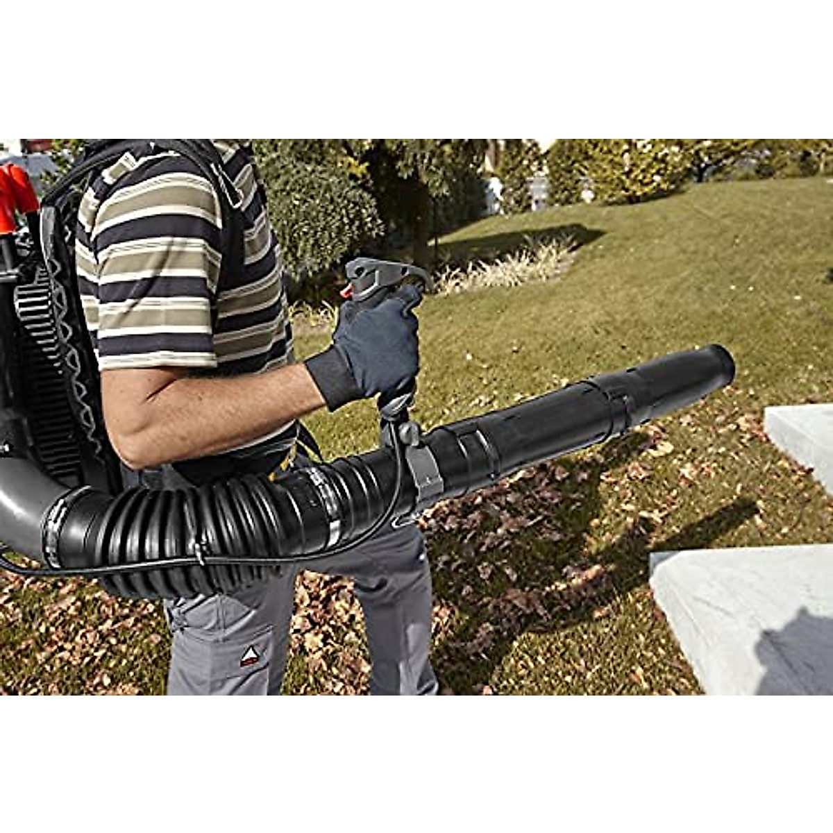 PROYAMA 77cc Backpack Leaf Blower Gas Powered 2-Cycle Leaf Blower Gas Backpack Blower, 880 CF