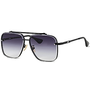 Gtand Fashion Oversized Square Aviator Gradient Sunglasses For Men Women Vintage Metal Sun Glasses 63mm