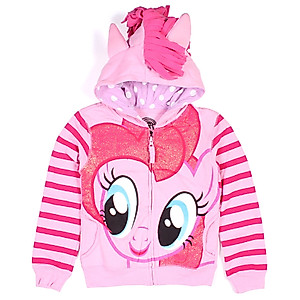My Little Pony Toddler Girls' Pinky Pie Cosplay Hoodie, Pinkie Pie, 8-10