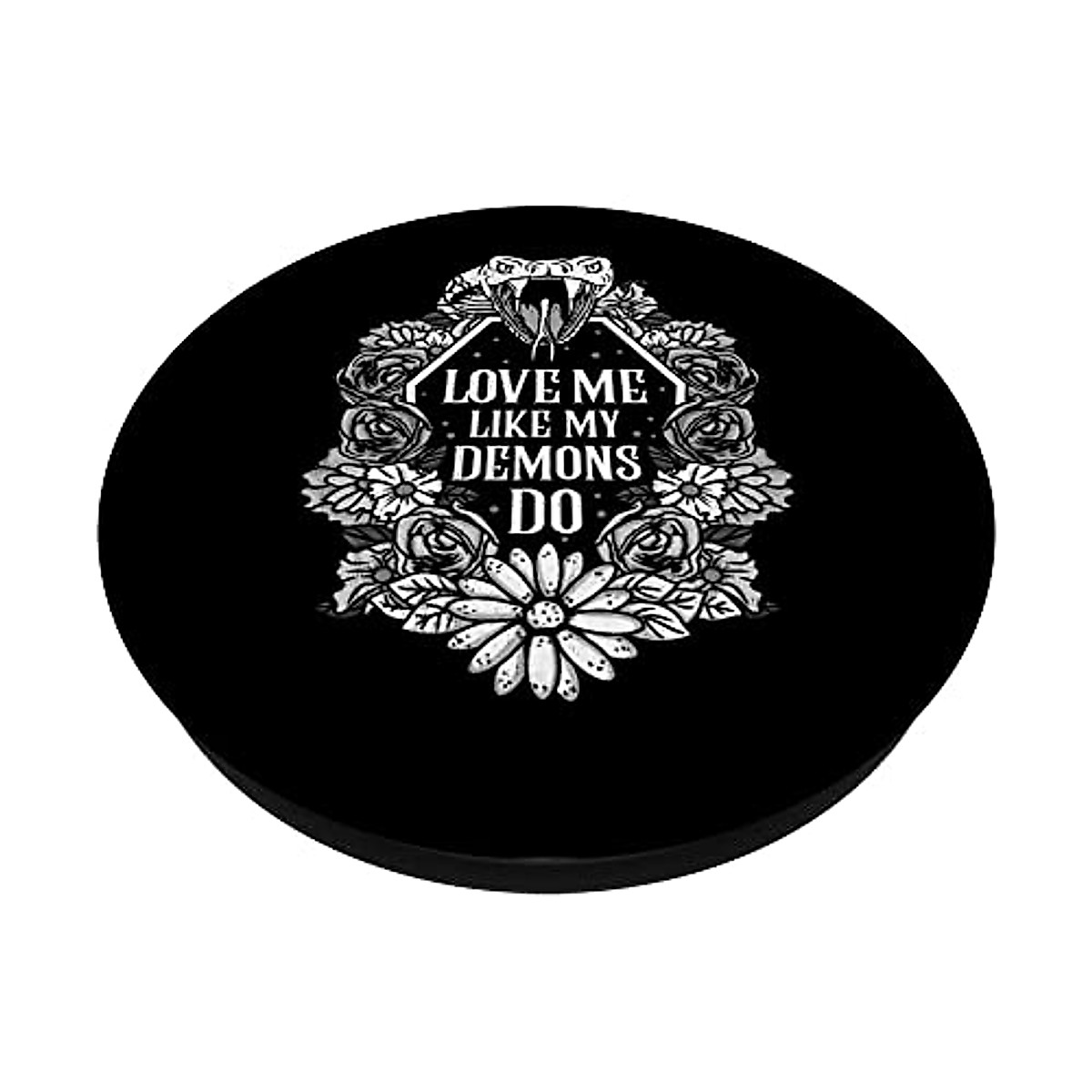 Love Me Like My Demons Do I Creepy Cute Gothic Girl PopSockets Swappable PopGrip