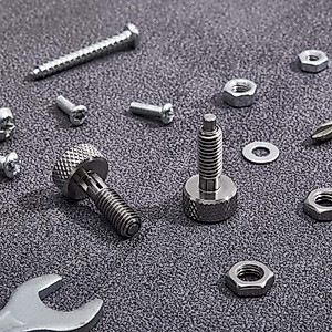 Hand Retractable Spring Plunger with Knurled Handle Stainless Steel Lock M6 Quick Release Pins, 1/4''-20 Thread Size 0.500'' Thread Length, No Patch (Silver, 2 Packs)