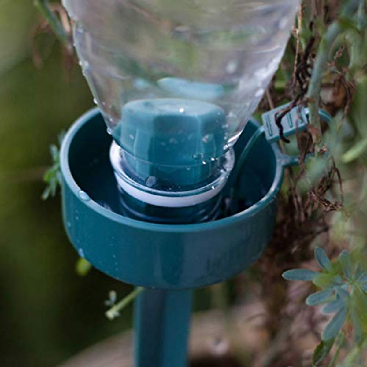 Happyyami PCS Plant Self Watering Spike Slow Release Valve Switch Automatic Irrigation Watering Drip System Dripper Stake for Potted Plants Vacation Plants Indoor Outdoor