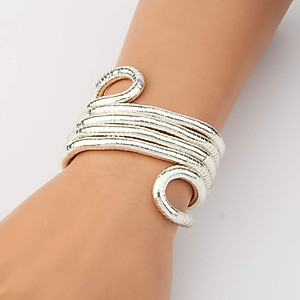 BNQL Bendable Snake Necklace Flexible Multi-purpose Necklace (Silver)