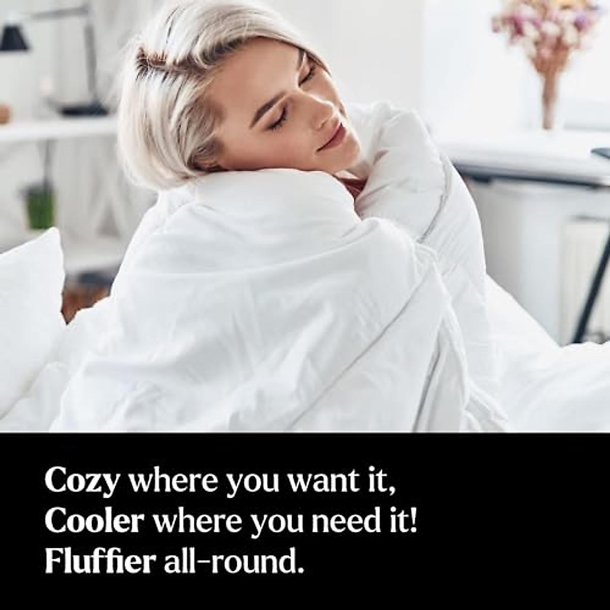 Miracle Made Temperature Regulating Breathable Duvet Insert Queen Comforter - White, Full/Queen 3-Temperature-Zone Pet Hair Resistant Silver Infused Hypoallergenic Bed Cover - Compatible w Duvet Cover