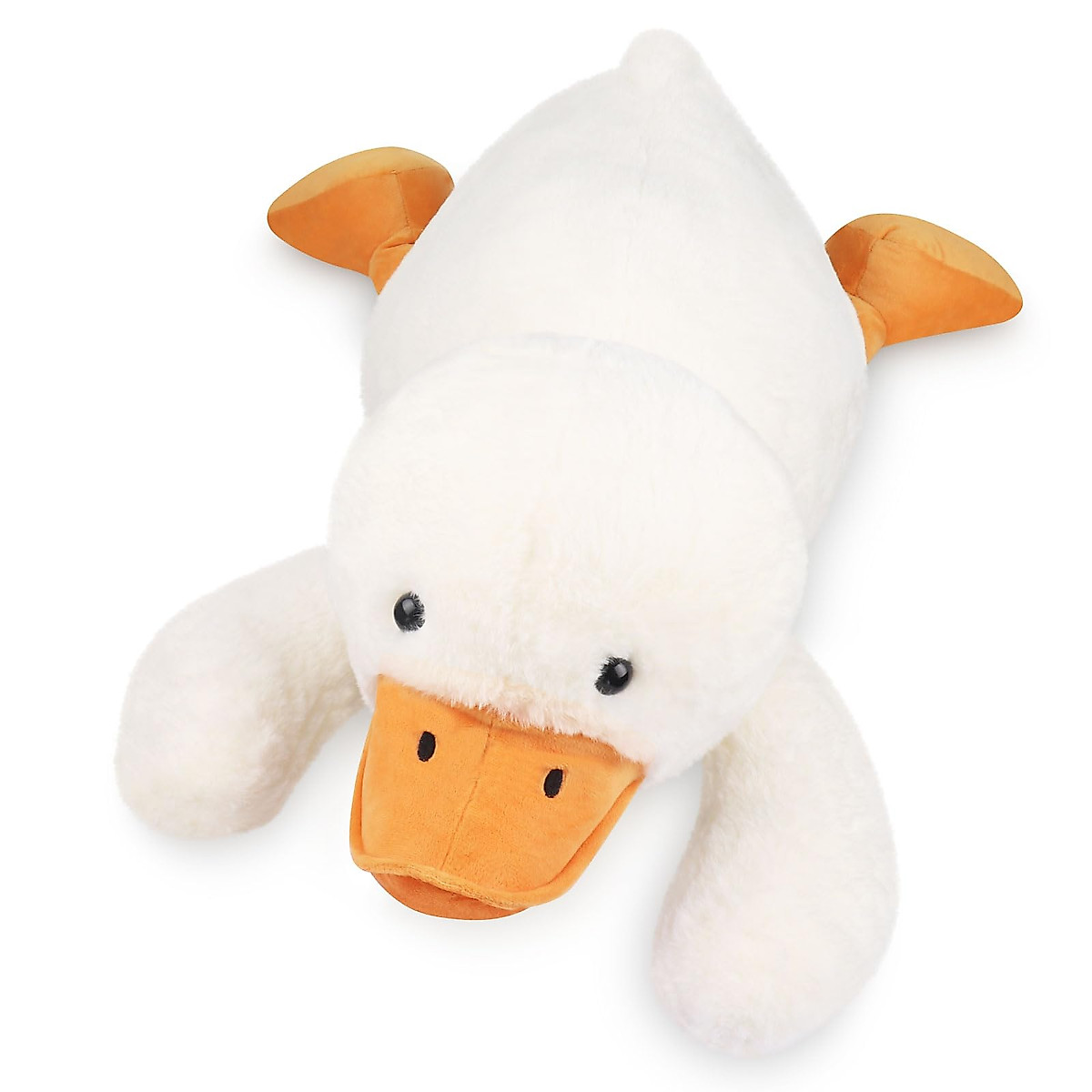 Achwishap Duck Stuffed Animals,23.6” Duck Plush Pillow,Duck Plush Toy Hugging Pillow,Giant Cute Plushies Duck Kawaii Pillow,Cuddly Animal Sleeping Pillow for Kids Adults(White)