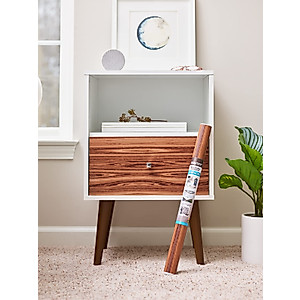 Duck 286460 EasyLiner Adhesive Laminate Surfaces Shelf Liner, Dark Oak, 20 in. x 15 ft., 6 Rolls