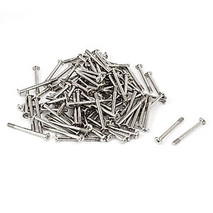 New Lon0167 M4 x Featured 40mm Flat Head reliable efficacy Phillips Computer PC Case Fan Screw Silver Tone 100pcs(id:15b a1 5a 6ca)