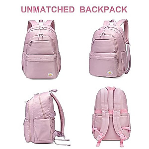 Caran·Y Kids' Backpacks Multipurpose, Waterproof,Spacious Lightweight School Bookbag for 15.6-inch Laptop,Bottle Side Pockets and Suitable for Ages 6 and Up Girl Boy Toddler Backpack（Purple）