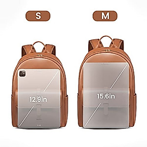 LOVEVOOK Leather Backpack Purse for Women, Casual Backpack for Girls, Cute PU Satchel School Backpack, Water Resistant Travel Backpack, Fashion Bookbag Purse