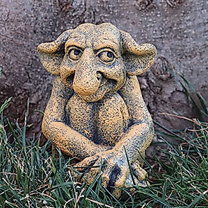 Gargoyle Sculpture, Troll Statues, Gothic Sculpture, Gargoyle Statues Outdoor, Gargoyle Gothic Decor Statue, Troll Resin Crafts, Gargoyle Resin Crafts, Funny Gnome Statue, Outdoor Garden Ornament