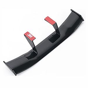 2 PCS Car Mini Spoiler Wing,6.7 Inch Car Tail Wing Mini Auto Carbon Fiber Texture Decoration Without Perforation,Universal Mini Tiny Trunk Spoiler Auto exteriores Rear Tail Wings for Most Cars