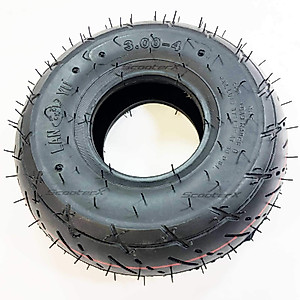 3.00x4 Fits Gas and Electric Scooters Street Tread Single Tire ScooterX [3114]