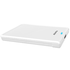 ADATA TECHNOLOGY ADATA 2TB HV620S Slim External Hard Drive 2.5" USB 3.1 11.5mm Thick White