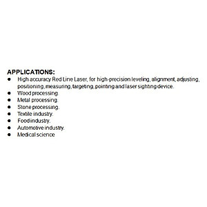 Quarton Laser Module VLM-650-27 LPT-30 Red Laser Line Generator (INDUSTRIAL USE LINE LASER)