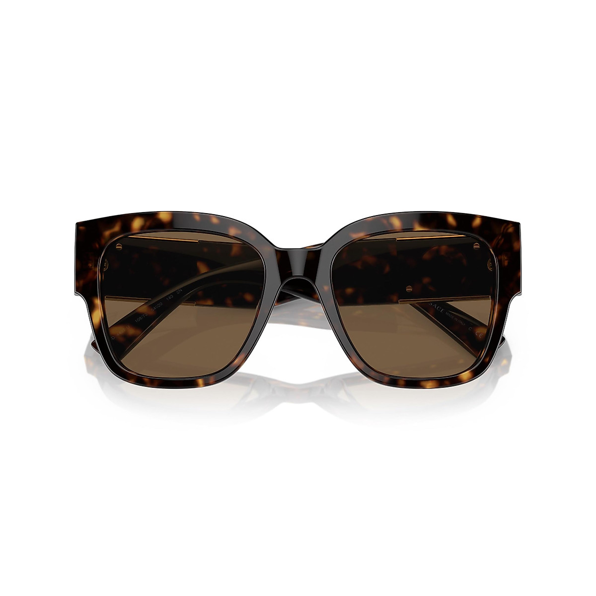 Versace VE 4437U 108/73 Havana Plastic Square Sunglasses Brown Lens