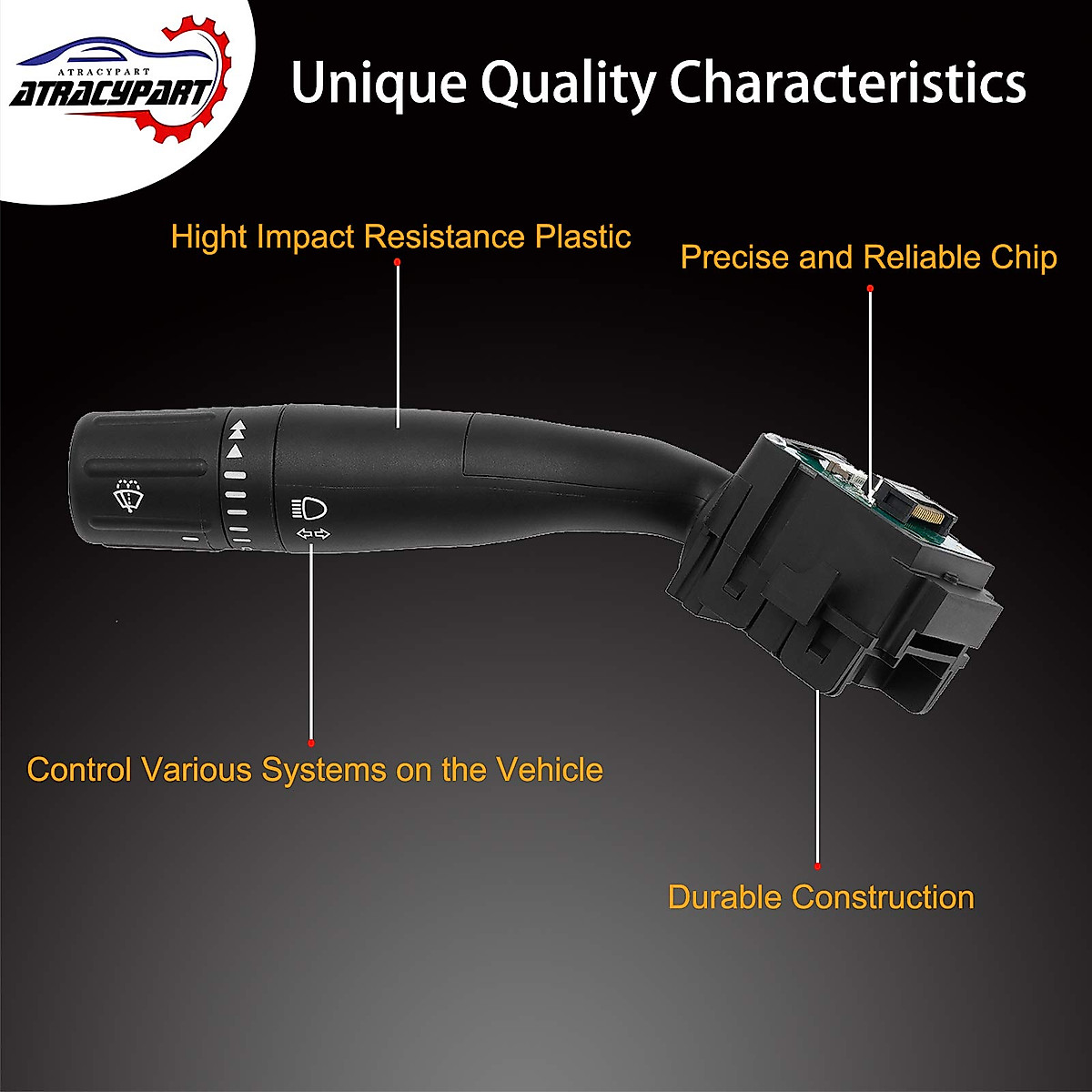 Windshield Wiper Switch Multi-Function Turn Signal Switch | Replacement for 2011-2013 Ford F-150 F-250 F-350 F-450 F-550 Super Duty | Replaces# SW-6874, BC3Z-13K359-BA