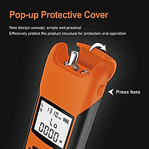 Optic Power Meter -70~+10 dBm Fiber Light Meter for Testing 7 Calibrated Wavelengths Rechargeable