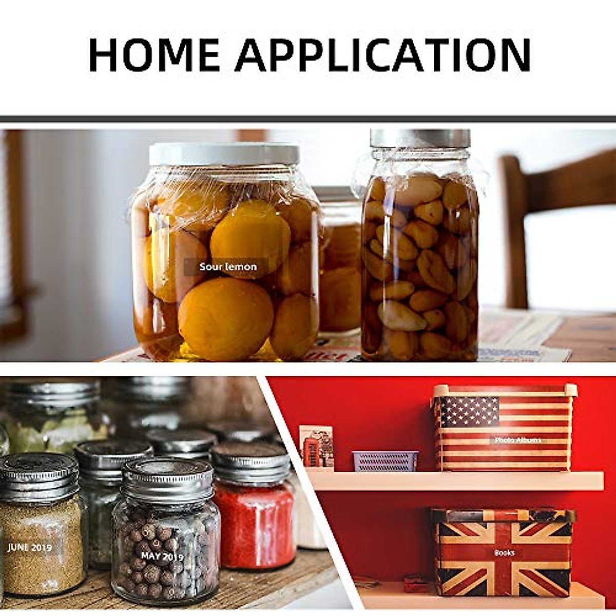 White on Clear TZe Compatile with Brother P Touch Label Tape TZe-135 TZe135 Tz Tape 12mm 0.47 Laminated Clear for PT-D210 D220 D200 H110 D400 Label Maker