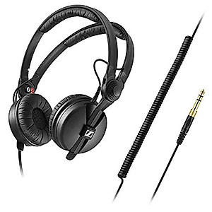 Sennheiser Professional HD 25 PLUS On-Ear Monitor Headphones,Black