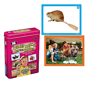 Super Duper Publications | What's Wrong with This Photo Flash Cards | Problem Solving, Reasoning and Critical Thinking Skills Fun Deck | Educational Learning Resource for Children