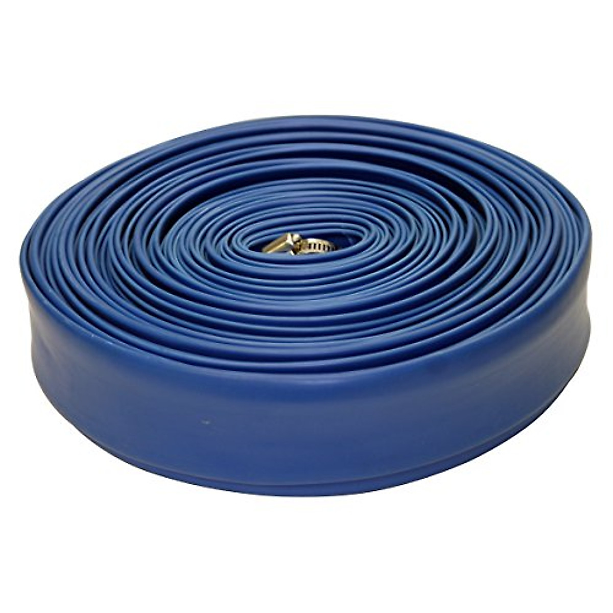 Blue Devil 100-Foot Backwash Hose for Pool with Hose Clamp, 1-1/2" W x 100' L
