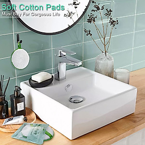 DaskFire Reusable Makeup Remover Pads, Facial Make Up Removal Wipes, Washable Face Cleaning Cloths, Hypoallergenic for Mascara, Eye Shadow, Lipstick, Foundation -3 pcs, 4.5" Dia