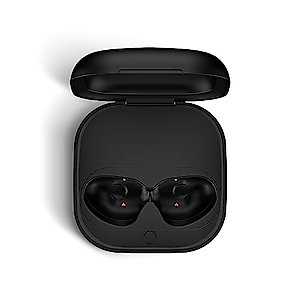 Wireless Charging Case Compatible for Beats Fit Pro, Portable Charger Case Replacement with Bluetooth Pairing Sync Button, 700mAh Built-in Battery (Not Included Earbuds) (Black)