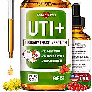 Dog UTI Treatment ✿ Cat UTI Remedy ✿ Dog Urinary Tract Infection Treatment ✿ Cat Urinary Supplement ✿ Bladder + Kidney Support for Cats & Dogs ✿ UTIs and Bladder Stones ✿ Natural Cranberry Supplement
