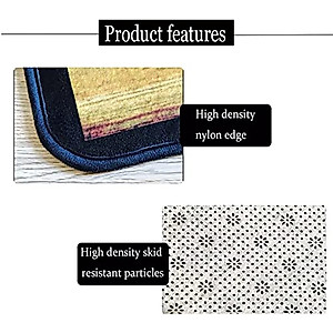 Blue Galaxy Starry Sky Area Rugs Universe Space Theme Floor Mats Colorful Nebula Carpets for Kids Bedroom Dining Room Playroom,4'×6'