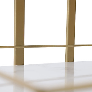 3 Tier Rolling Cart, Utility Manicure Trolley, Open Design Metal Storage Rolling Barber Cart for Kitchen, Living Room, Studio, Bedroom, Balcony, Universal Wheels with Lock