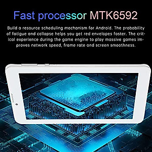 Naroote Tablet PC, Office Tablet US Plug 100‑240V 7 LCD 5G WiFi (US Plug)