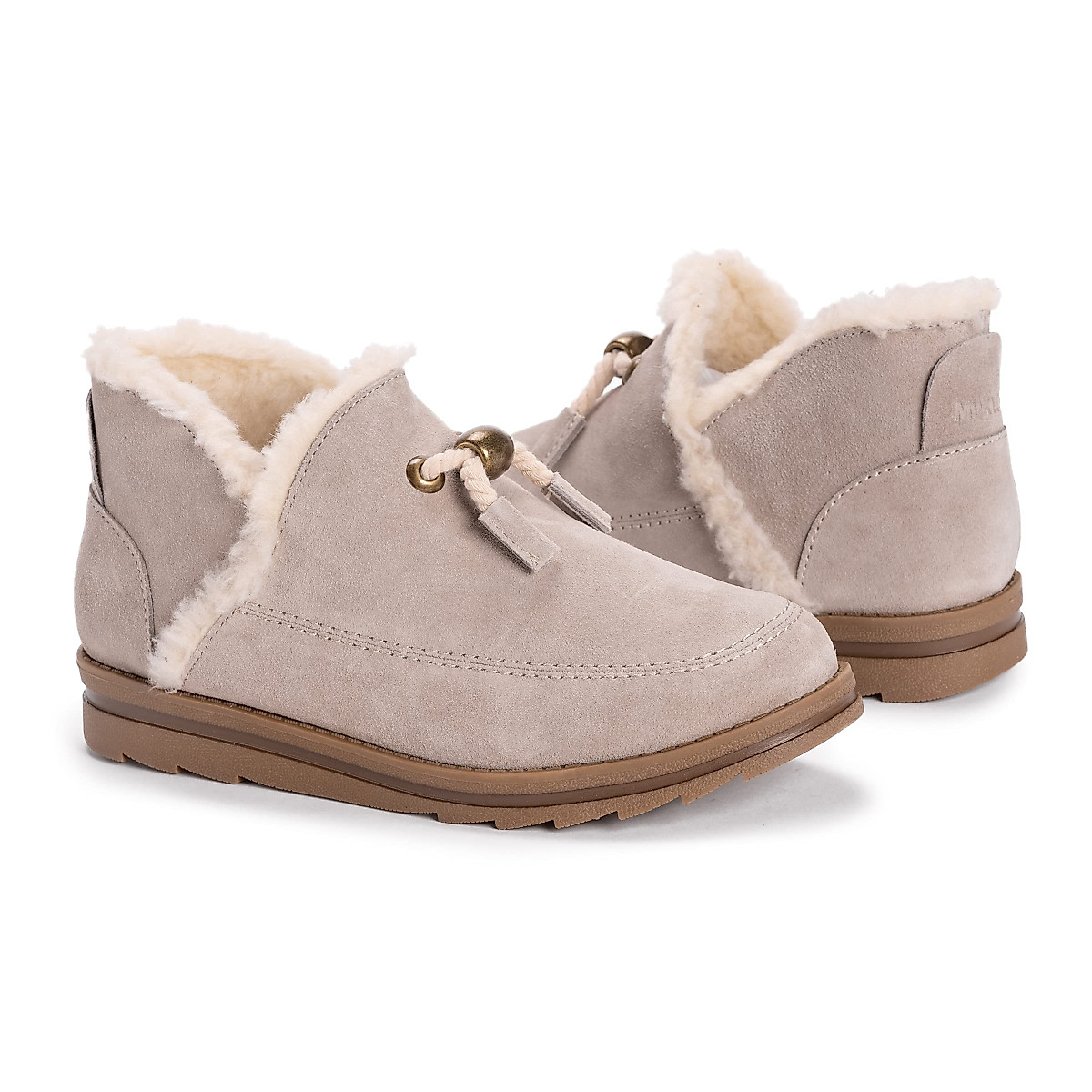 MUK LUKS womens Muk LuksÃ‚® Women's Ziggy Sunset Blvd. Booties Fashion Boot, Stone, 10 US