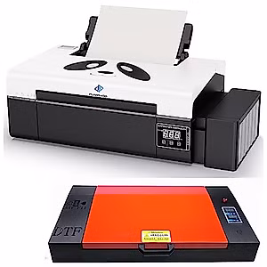 PUNEHOD A4 DTF Printer L805 Transfer Printer with 100% Transfer Rate for DIY T-Shirt, Hoodie, and Fabric Printing (Printer + Oven + 100pcs Films)