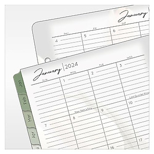 FranklinCovey - Blooms One Page Per Day Ring-Bound Planner (Classic, Jan 2024 - Dec 2024)