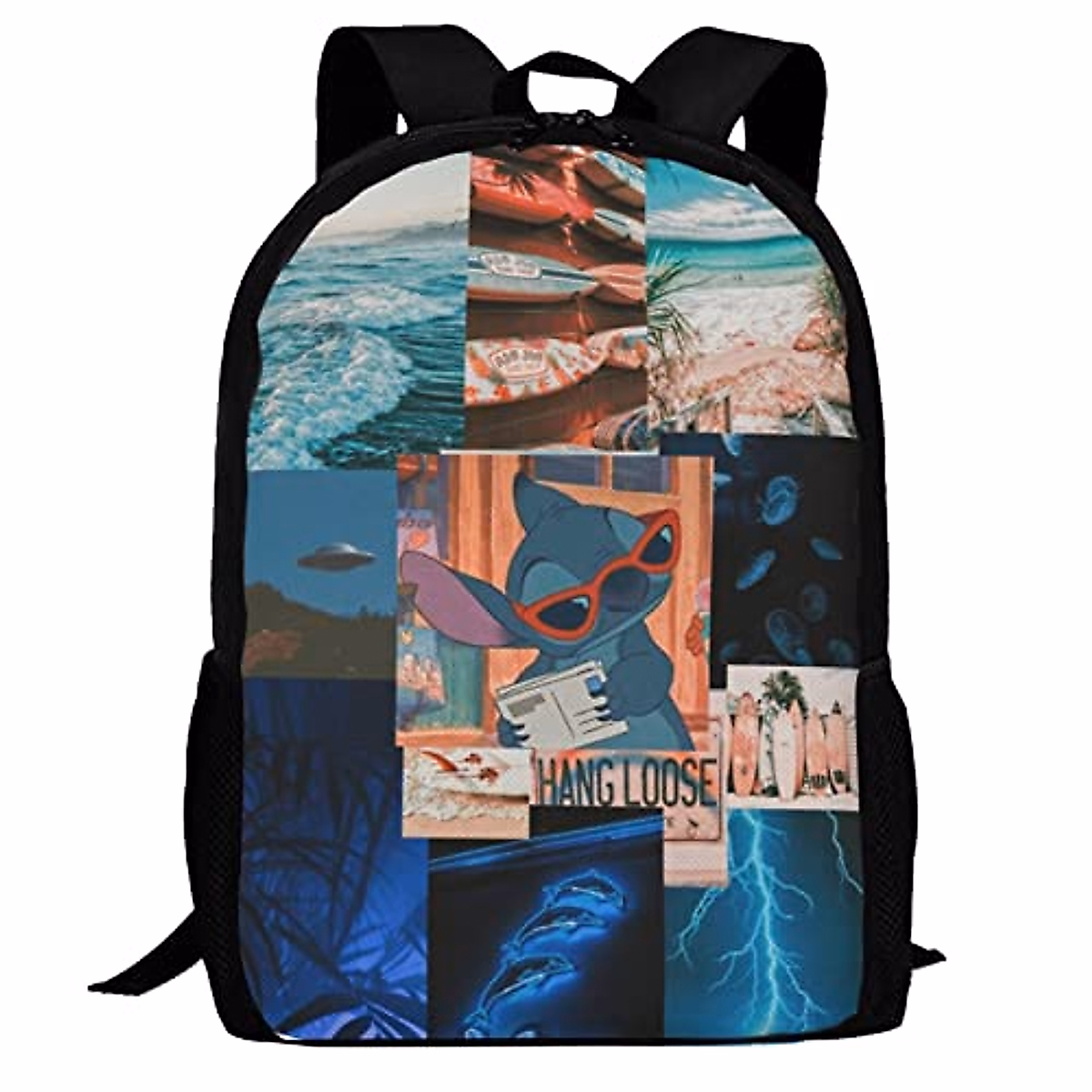 Cute Stitch Backpacks Cartoon Daypack Laptop Bag For Man Women Unisex College Office Picnic Travel Backpack